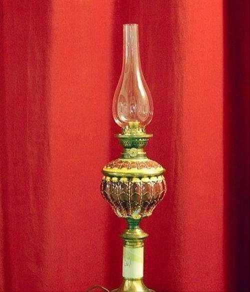Антикварная настольная лампа ар-деко 1910 г