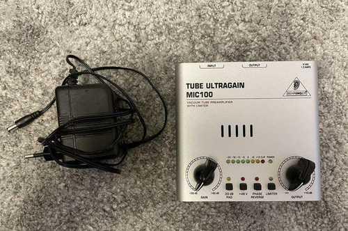 Усилитель behringer tube ultragain mic100