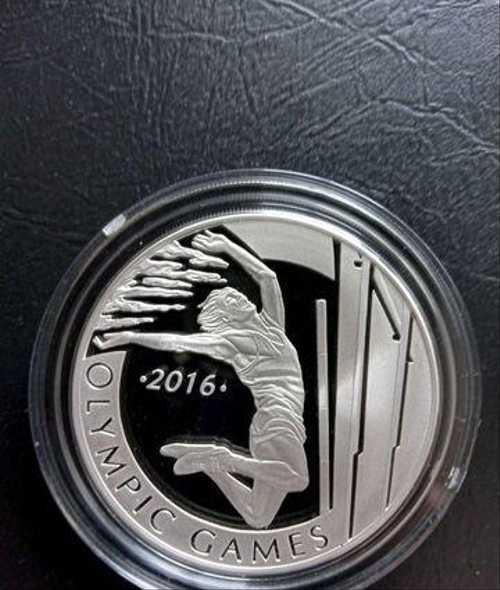 Серебряная монета 100 тенге.Олимпийские игры -2016