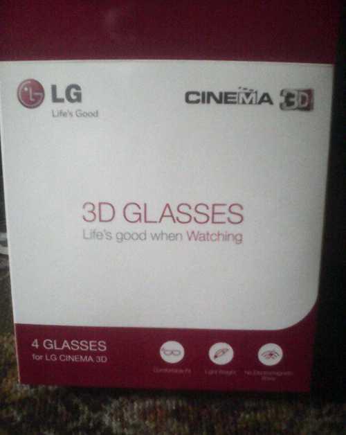 Очки 3д LG cinema