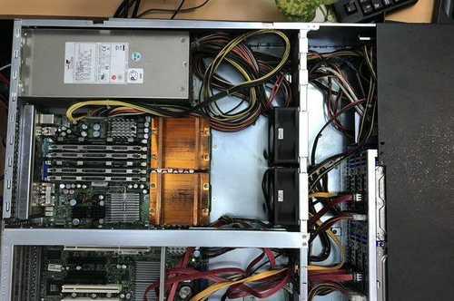 Сервер Supermicro X7DVL-E c двумя Xeon E5320