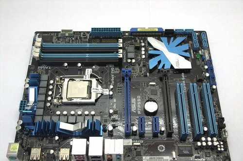 Мат. плата S-1156 asus P7P55D+Intel Xeon X3470