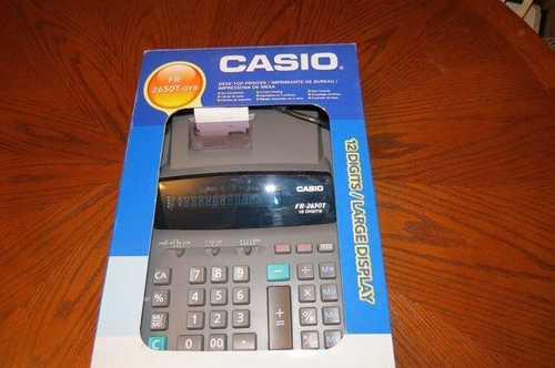 Калькулятор печатающий casio FR-2650T-GYB-W-E-EH
