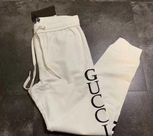 Белые спортивные брюки Gucci штаны