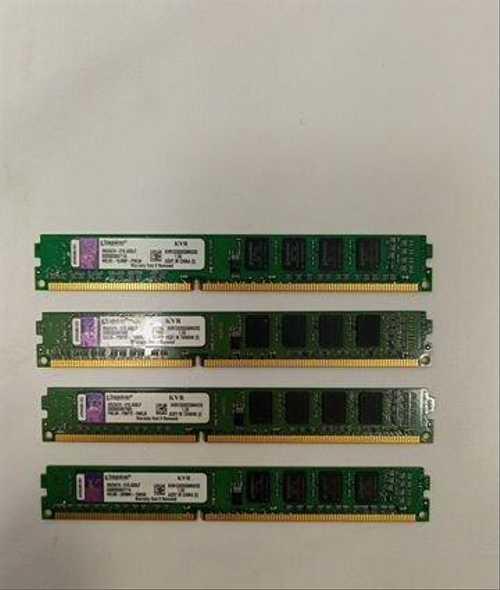 DDR3 Kingston 1333MHz 4x2гб / 1600MHz 1x2гб