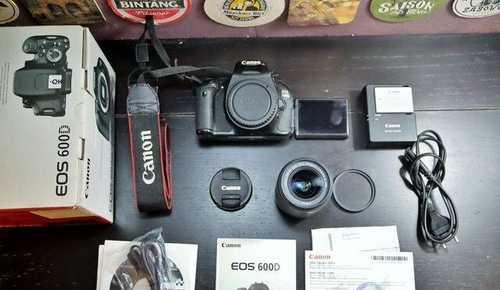 Canon eos 600d 18-55 stm + комплект под макро