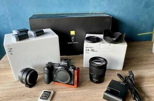 Nikon Z6 + 24-70 и FTZ AF адаптер + 2 батареи
