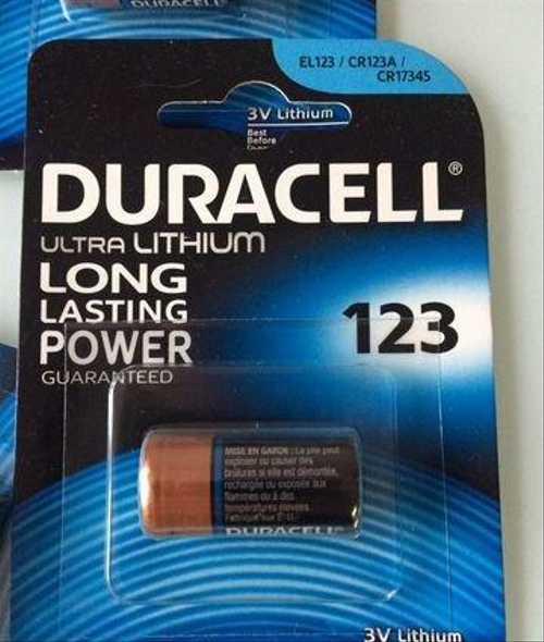 Батарейка Duracell Ultra Lithium 123