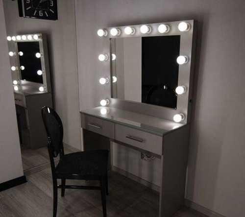 Гримерный стол С лампами И зеркалом