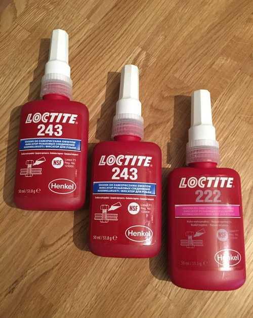 Резьбовой фиксатор loctite 243, 50мл