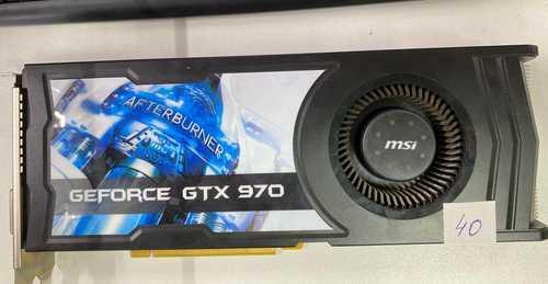 Видеокарта бу MSI Geforce GTX 970 4 gb