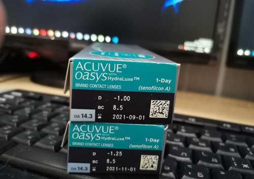 Линзы 1 day acuvue oasys hydraluxe