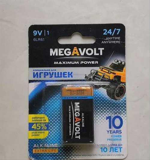 Батарейка Megavolt Maximum Power 9V 6LR61