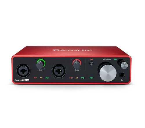 Focusrite Scarlett 4i4 3rd Gen USB аудиоинтерфейс