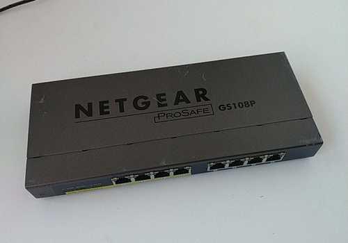 Poe- коммутатор Netgear Prosafe GS108P