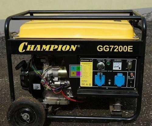 Gg7000e генератор champion