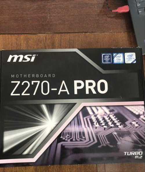 Msi z270 a pro