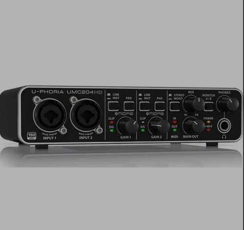 Звуковая карта behringer umc204hd