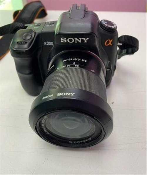 Зеркальный фотоаппарат Sony alpha 200