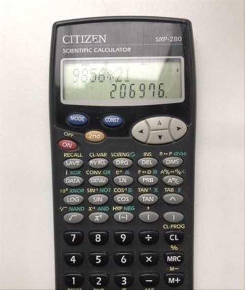 Калькулятор citizen SRP-280