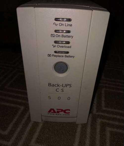 Ибп APC Back-UPS CS 500 и дополнительный аккумулят