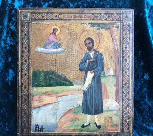 Икона Старинная, Святой Пр. Симеон Верхотурский