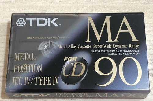 Аудиокассета TDK MA90 1994 год новая