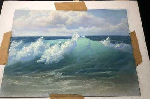 Интерьерная картина Море сухая пастель