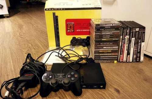 Sony PS2 Playstation 2 Slim Mega Bundle