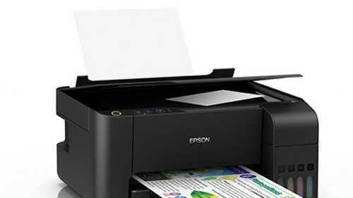 Мфу Epson L3110 с оригинальной снпч и чернилами