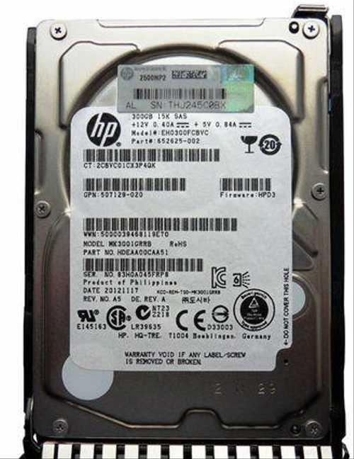 Жесткий Диск HP 300GB 653960-001 SAS 2.5