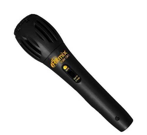 Микрофон (черный) для караоке,кабель 2м Ritmix 130