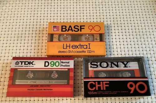 Новые аудиокассеты Basf, Sony, T D K