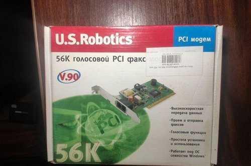 Древний факс-модем USRobotics 56k голосовой PCI