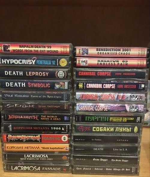 Аудиокассеты рок метал тяжеляк