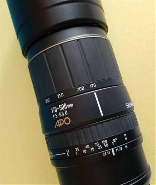 Объектив Sigma для Nikon 170-500mm 1:5-6.3D
