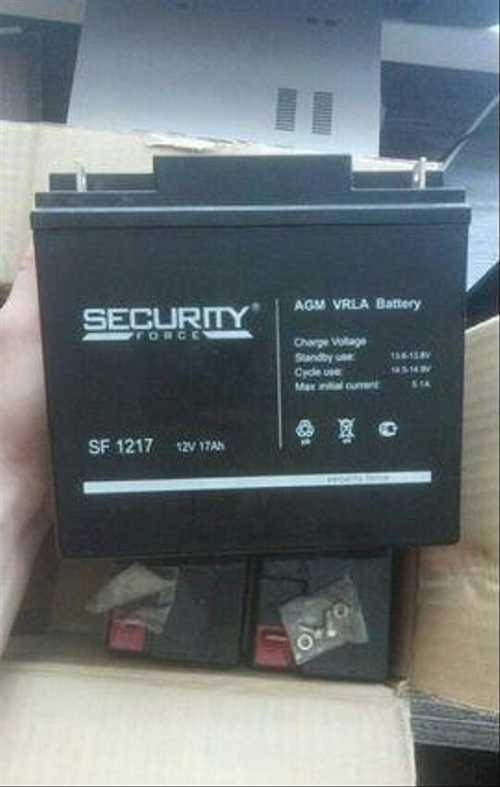 Аккумулятор Security Force SF1217 12V 17Ah 17шт