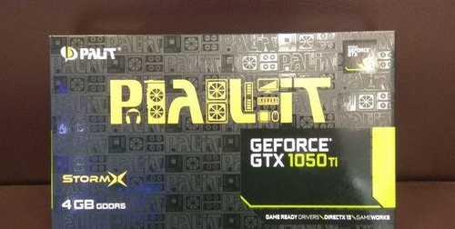 Видеокарта Palit GeForce GTX1050 Ti stormx, 4Gb