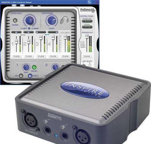 Аудио интерфейс presonus inspire 1394 firewire