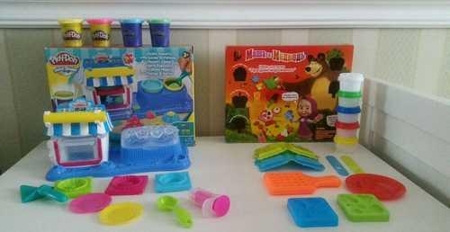 Play Doh набор "Двойные десерты" и "Праздник морож