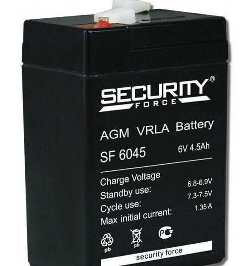 SF6045 Security Force Аккумуляторная батарея 6V/4