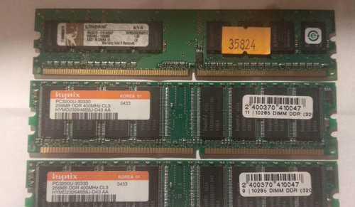 Hynix pc3200u-30330 256mb, Kingston KVR533D2N4/512