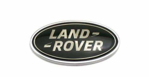 Эмблема на багажник Land Rover темно зеленая