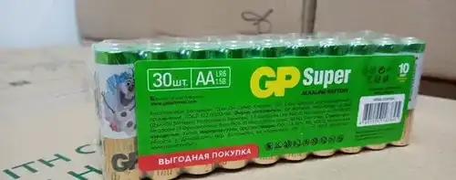 Батарейка GP Super Alkaline 15a LR6 30 штук