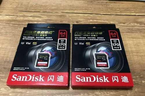 Sandisk 64 GB/170MB (extreme pro)