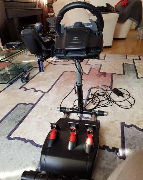 Руль Logitech G27,стойка Wheel Stand Pro