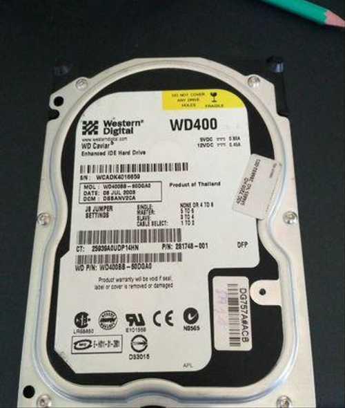 Western Digital 40 Гб Caviar WD400