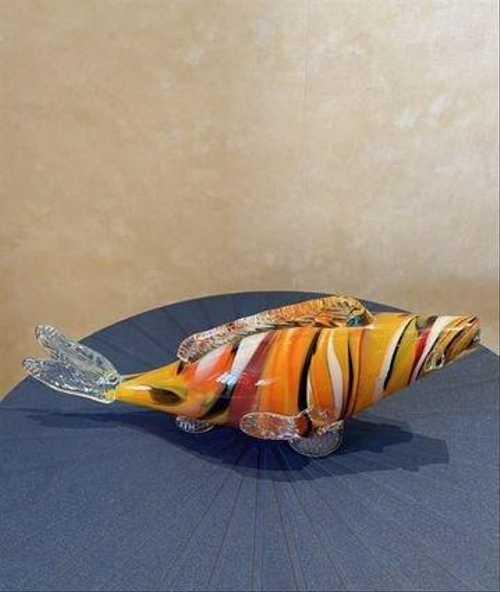 Статуэтка «Рыба» из чешского стекла