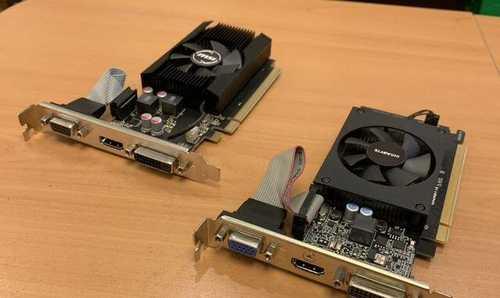 Видеокарты GeForce GT710 и Radeon R7 240