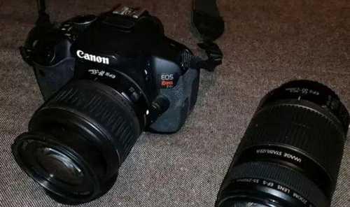 Зеркальный фотоаппарат canon 650d с двумя объектив
